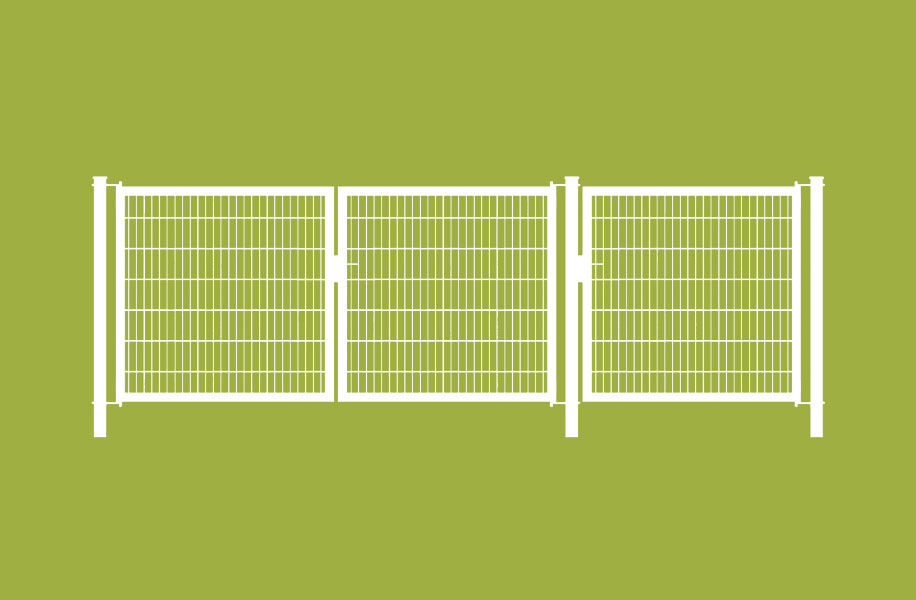 Einfahrtstore mit 3 Flügeln / dreiflügelige Gartentore